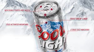 New Coors Light Can: "The World’s Most Refreshing"